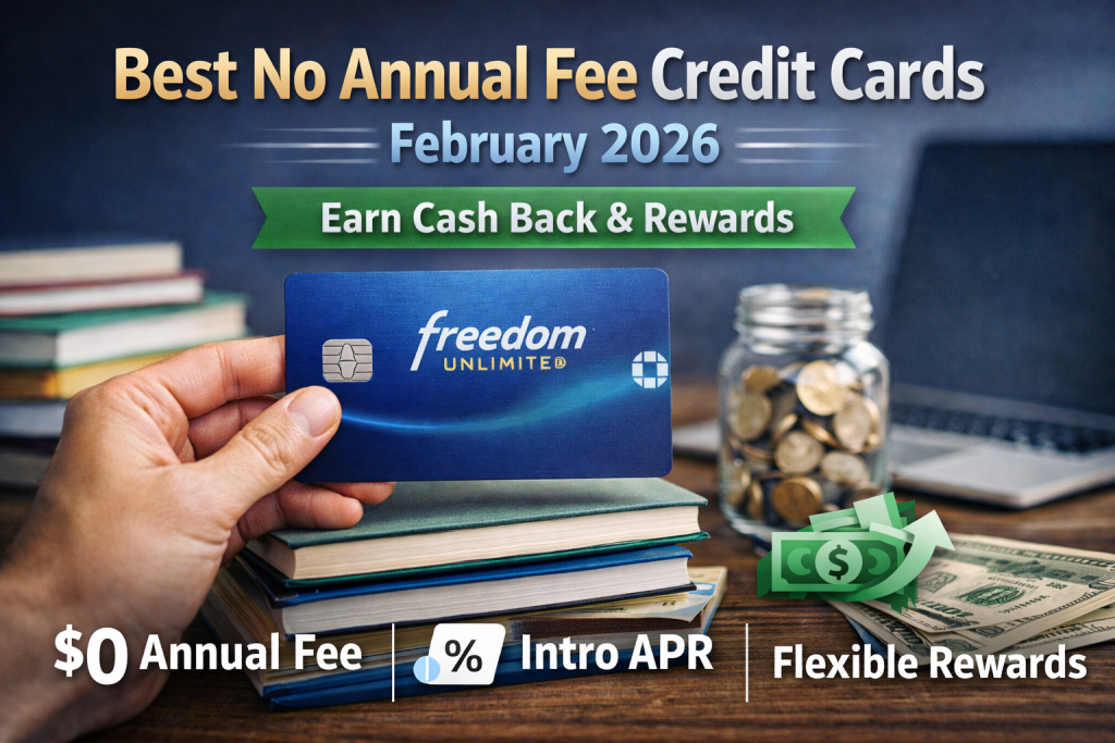 Best No Annual Fee Credit Cards for February 2026 - MDY Finance